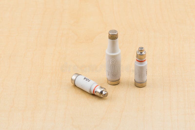 Ceramic fuse stock image. Image of electrical, white - 53435255