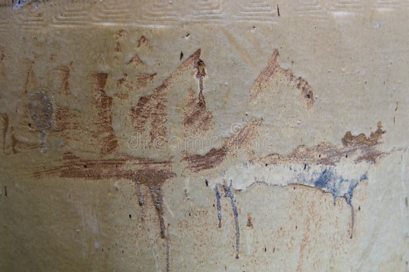 Ceramic Glazed Pot with Interesting Texture Stock Photo - Image of ...