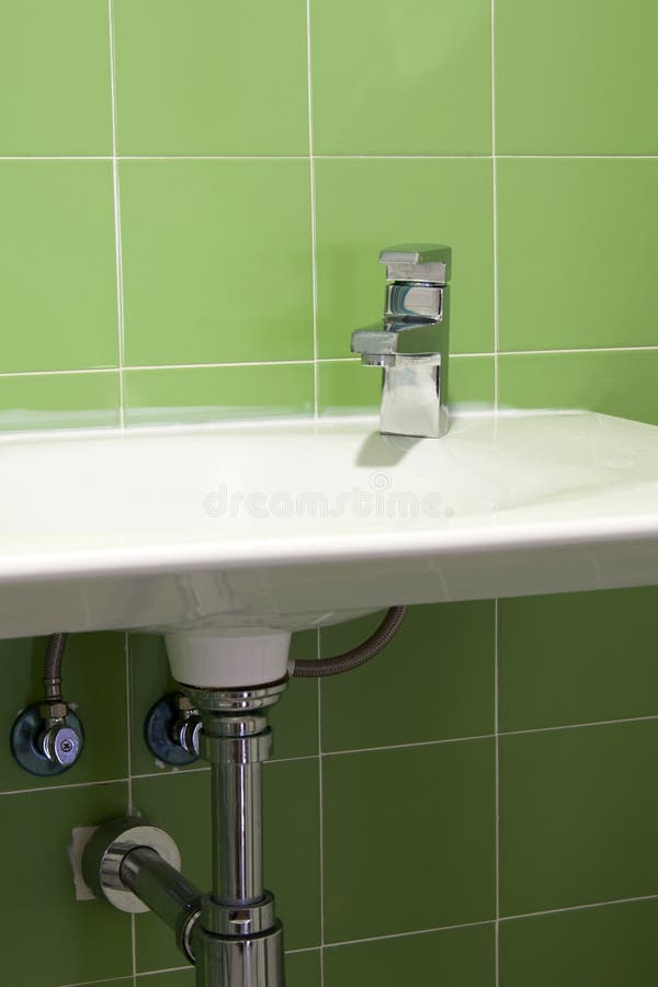 Ceramic hand wash basin stock image. Image of flat, flow - 34318855