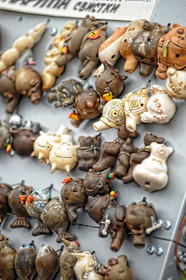 Ceramic handmade whistles editorial stock photo. Image of bowl - 31696003