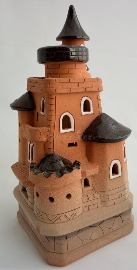 The ceramic house Castle stock photo. Image of vintage - 136674084
