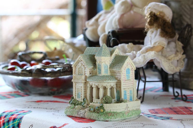 Ceramic House Model in Classic Style Stock Photo - Image of style ...