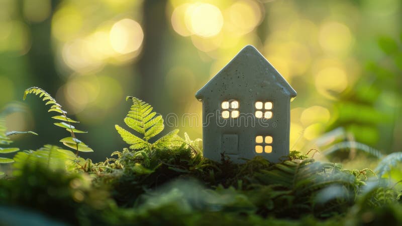 The Ceramic House in Nature. AI Generated Stock Photo - Image of ...