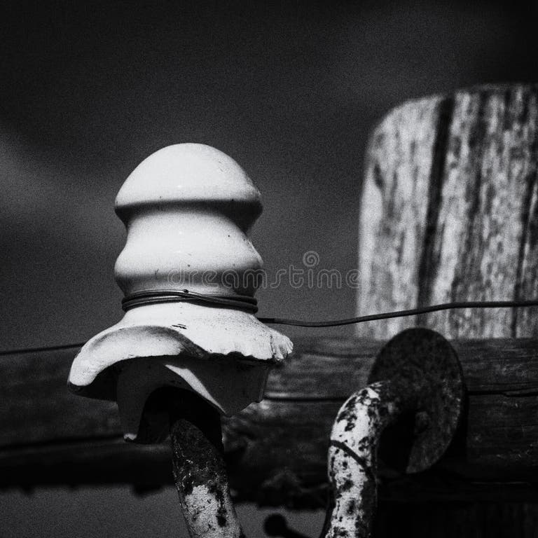 Ceramic insulator stock image. Image of style, fence - 395779439