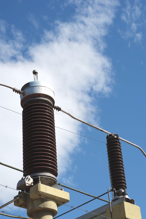 Power line insulators stock photo. Image of wires, supply - 148674