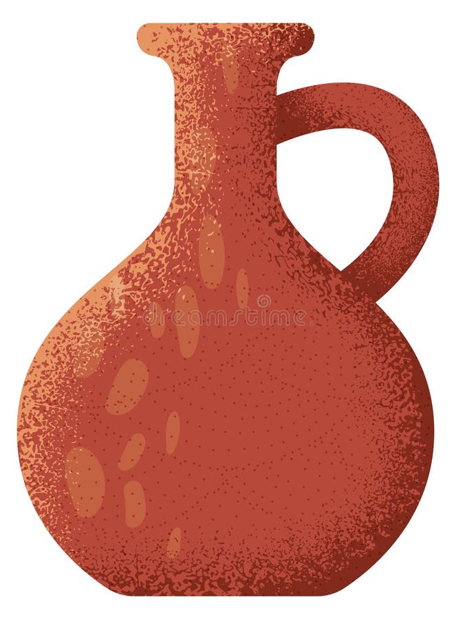 Ceramic Jug Textured Drawing. Old Pitcher Icon Stock Vector ...