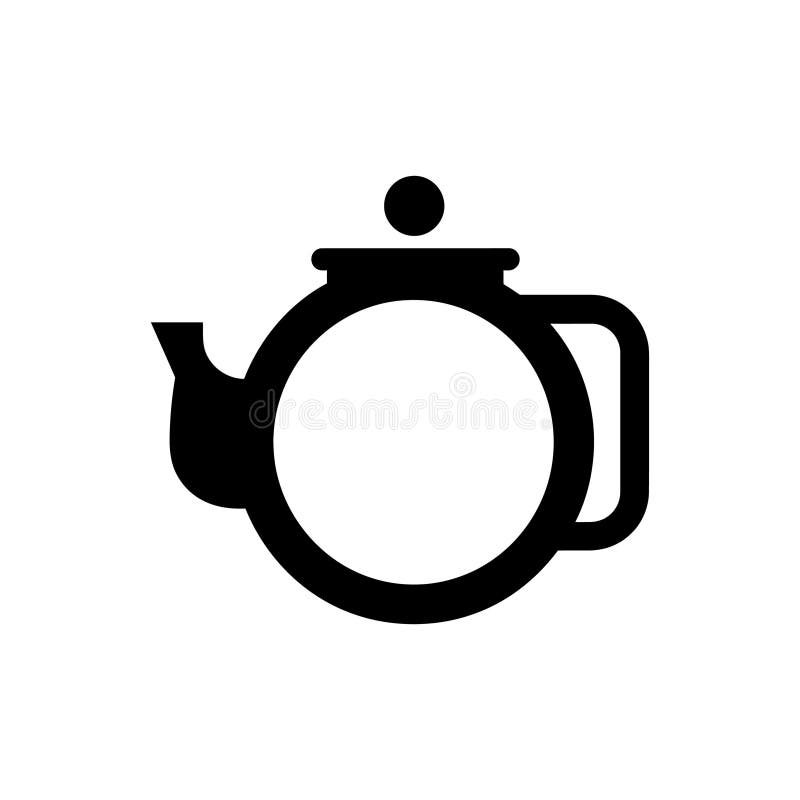Ceramic kettle icon stock vector. Illustration of ceramic - 306213901