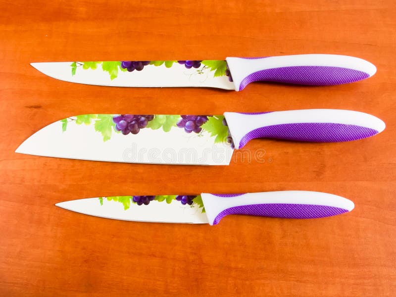 Ceramic kitchen knives stock photo. Image of equipment - 44920294