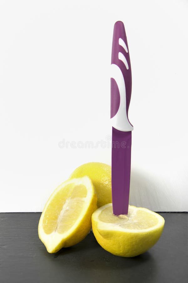 Lemon split. stock image. Image of cutting, cooking - 169368157