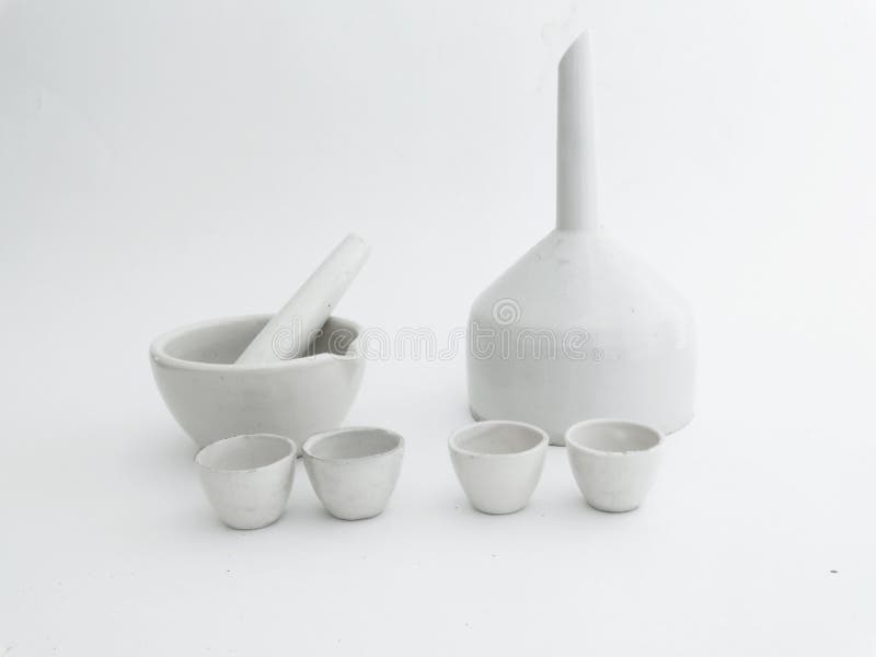 Ceramic laboratory ware stock image. Image of experiments - 74830045
