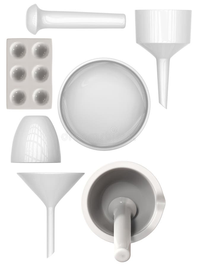 Ceramic labware stock photo. Image of crucible, laboratory - 63364972