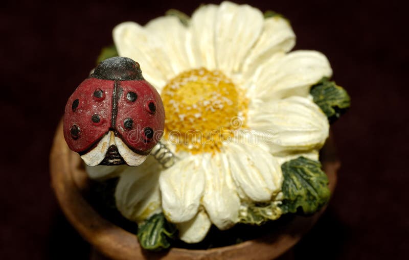 Ceramic Ladybug stock image. Image of seasonal, miniature - 811397