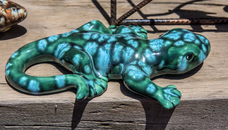 Ceramic lizard stock photo. Image of colorful, decorative - 78038264