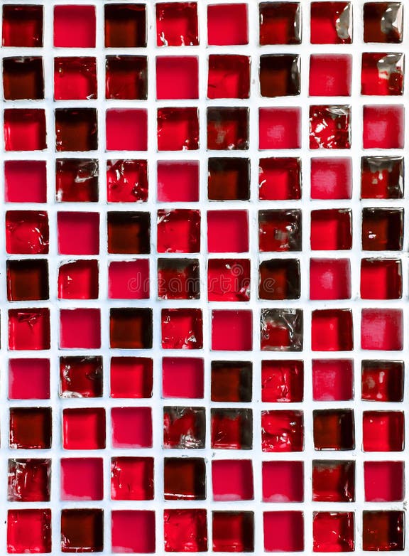 Ceramic Mosaic Red stock image. Image of decoration, floor - 55823315