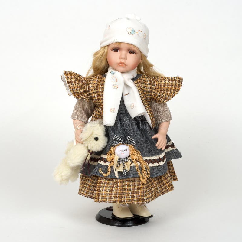 An antique doll stock image. Image of dolly, child, lace - 11787393
