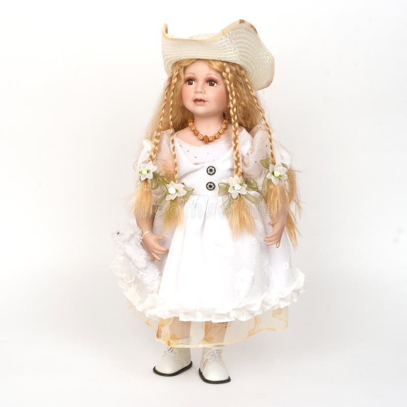 Ceramic old dolly stock photo. Image of female, brown - 9539738