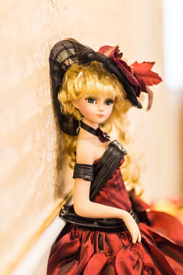 Ceramic old dolly stock photo. Image of hair, ceramic - 70060424