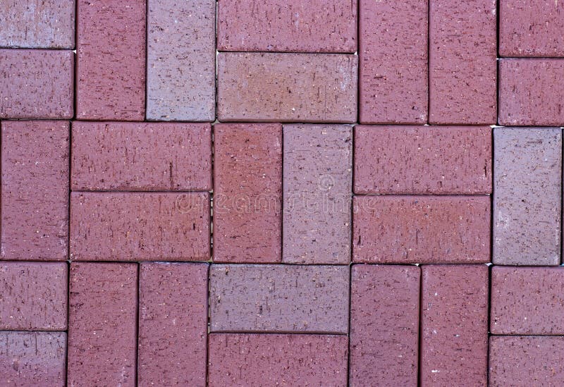 Ceramic Paving Slabs in the Form of Bricks Stock Photo - Image of rough ...