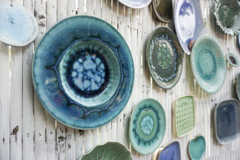 Ceramic plate editorial stock image. Image of design - 217671169