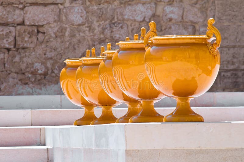 Ceramic pots. stock photo. Image of architecture, episcopal - 23471838