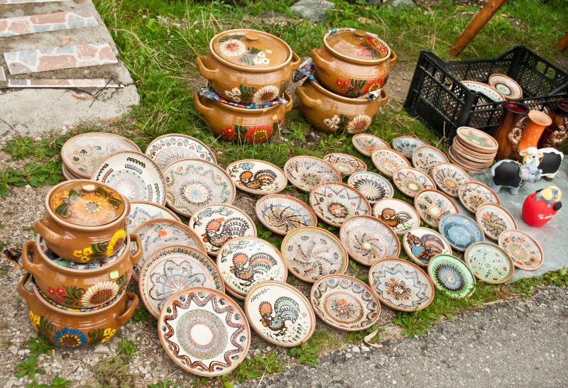 Ceramic pots stock image. Image of bowl, production, crafts - 27386195
