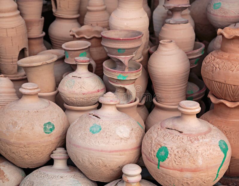 Ceramic pots stock image. Image of decorative, jugful - 133558559