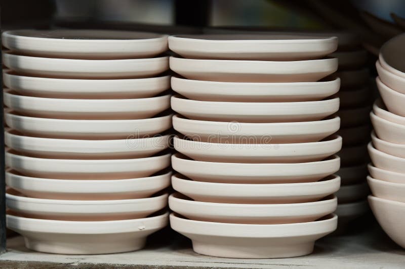 Ceramic product rolls stock image. Image of pottery - 105508831