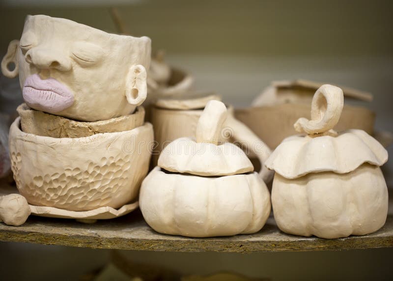 Ceramic Products in the Ceramic Stock Photo - Image of handmade ...