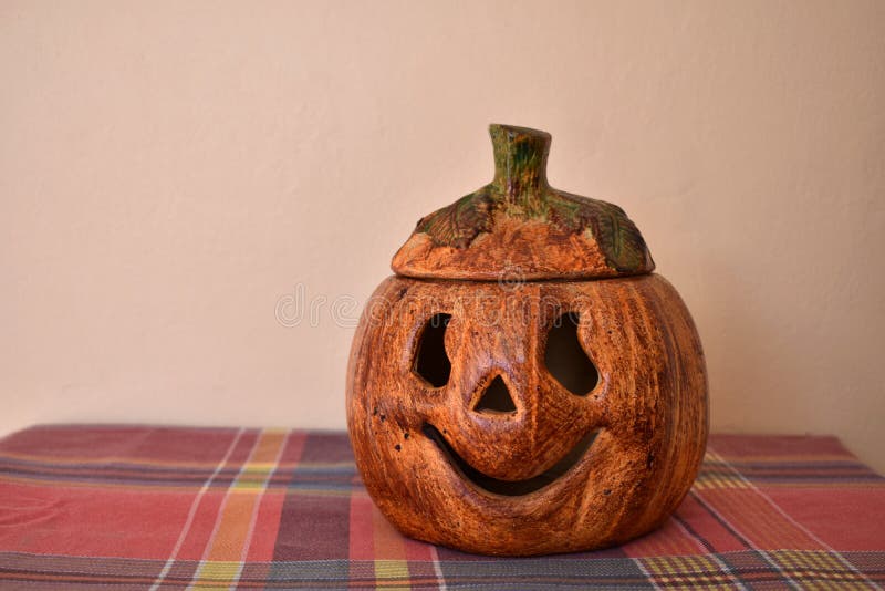 Ceramic Pumpkin for Halloween Decoration Stock Image - Image of ...