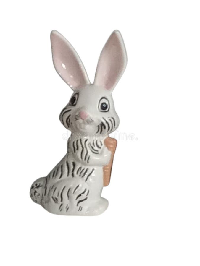 Ceramic rabbit stock photo. Image of holding, spring - 273712946
