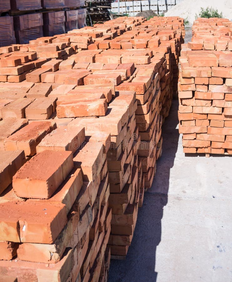 Ceramic red brick stock image. Image of material, brick - 76425283