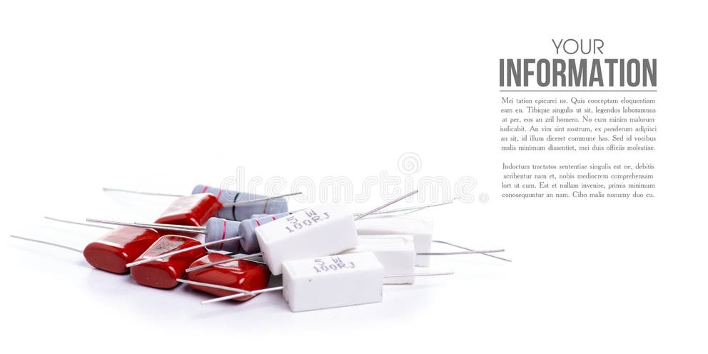 Ceramic Resistance Radio Components Stock Photo - Image of engineering ...