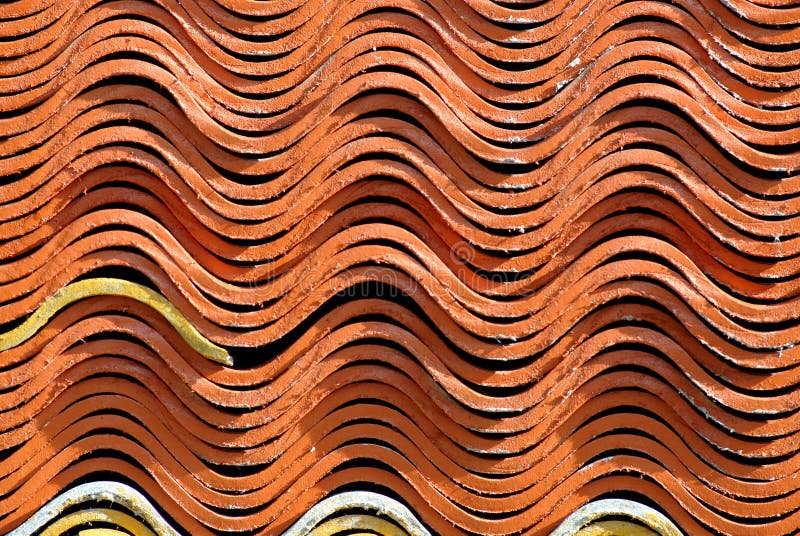 Ceramic roof texture . stock photo. Image of architecture - 25733044