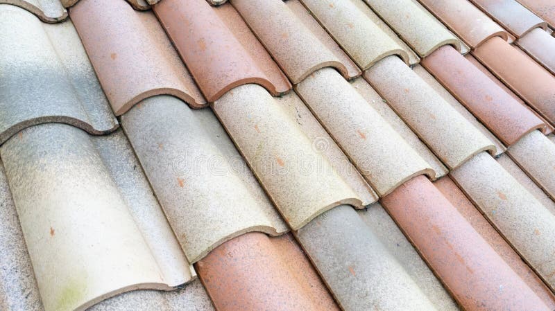 Ceramic Roof Tile Background Texture Roofing Roman Tiles Element ...