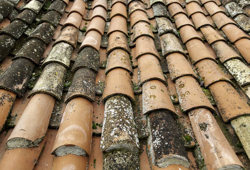 Ceramic roof tiles stock photo. Image of architecture - 211458378