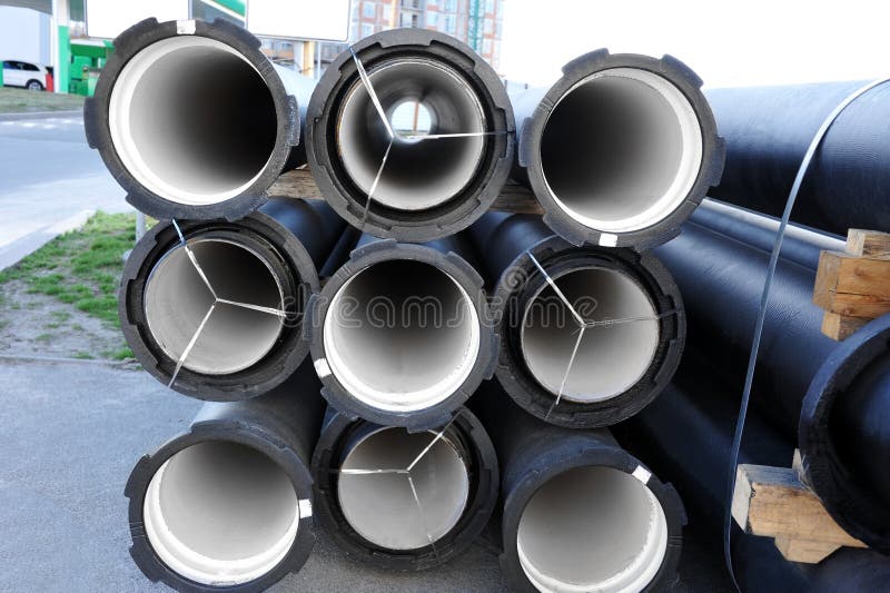 Ceramic sewer pipe stock image. Image of pipework, manufacturing ...