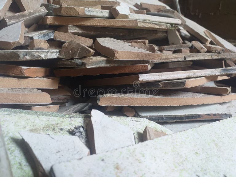 Ceramic Shards Have Sharp Edges Up Close Stock Photo - Image of shards ...