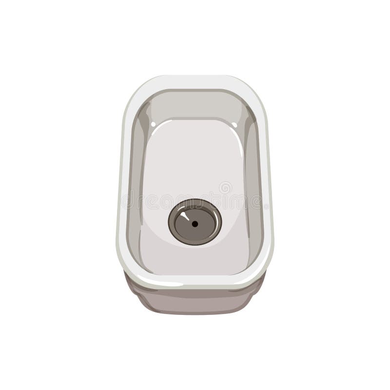Ceramic Sink Ceramic Cartoon Vector Illustration Stock Illustration ...