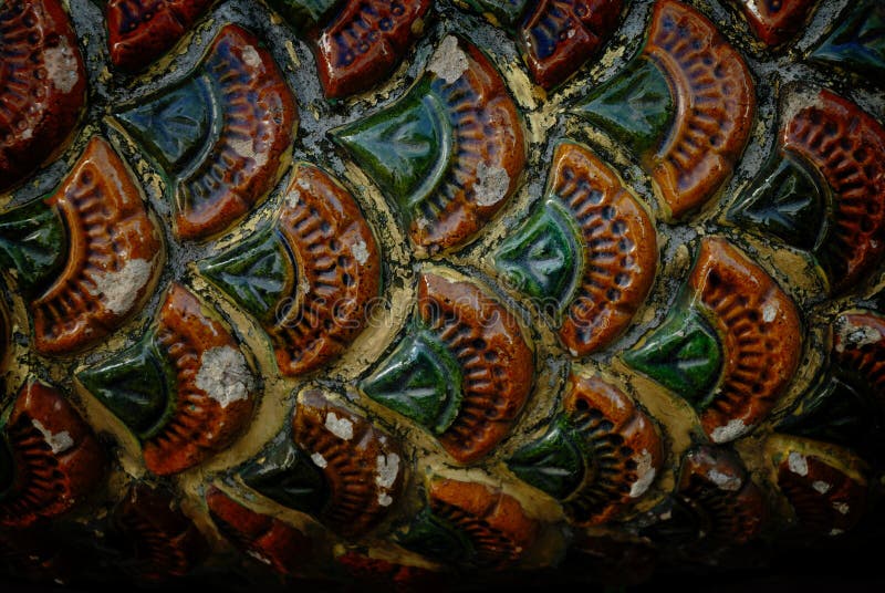 Ceramic Skin Covering a Naga Snake Stock Photo - Image of naga, snake ...