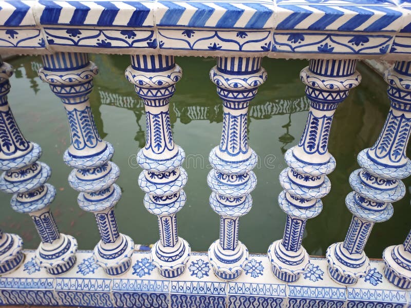 Ceramic small column stock photo. Image of spain, color - 164617764