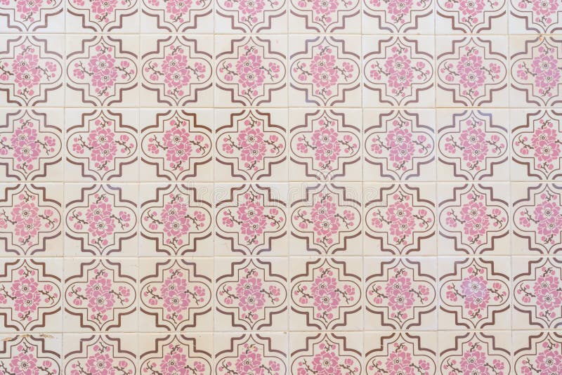 Ceramic Square Tiles with Small Ornamental Mosaic Pieces. Old Tiles ...