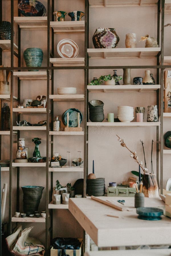 Ceramic Studio for Craft Work with Clay, Color, Glaze. Daylight in Art ...