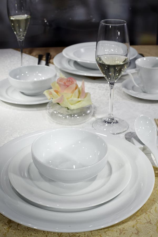 Ceramic tableware stock image. Image of flatware, knife - 27367479