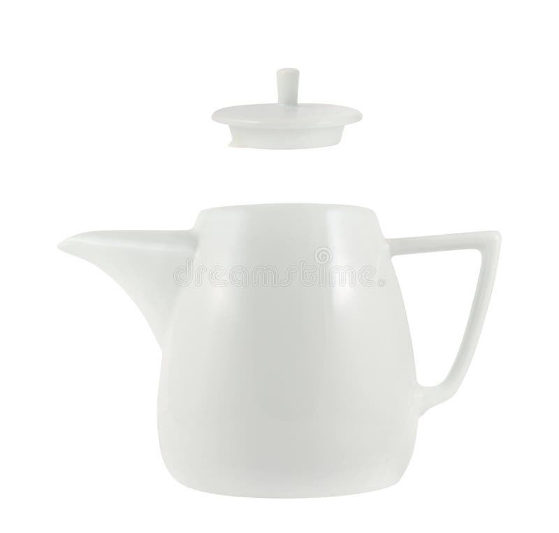 Ceramic teapot isolated stock photo. Image of healthy - 32314762