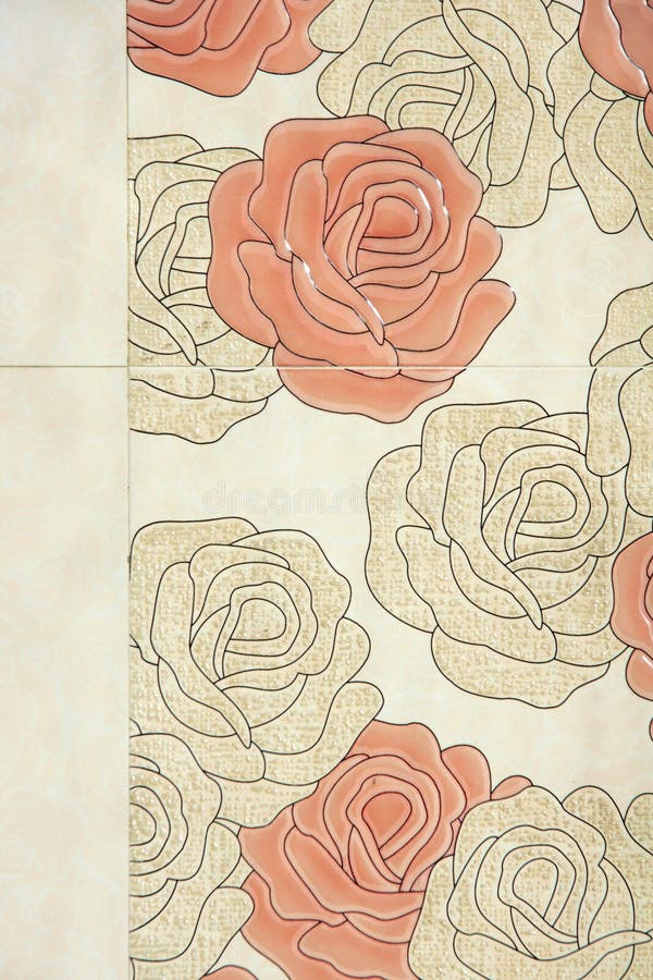 Ceramic tile stock image. Image of ceramic, rose, glazed - 22382655