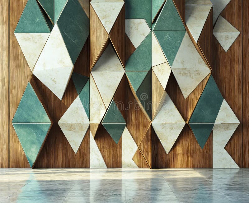 Ceramic Tile with Abstract Seamless Mosaic Pattern Stock Illustration ...