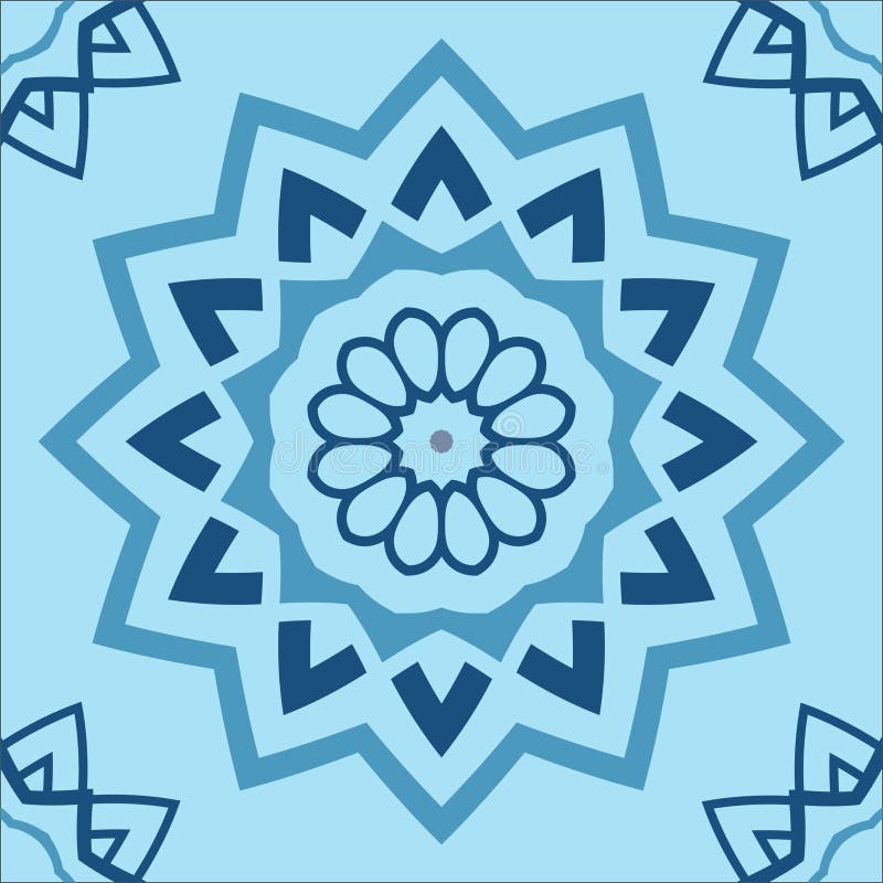 Ceramic tile motif-33 stock vector. Illustration of vector - 266537592