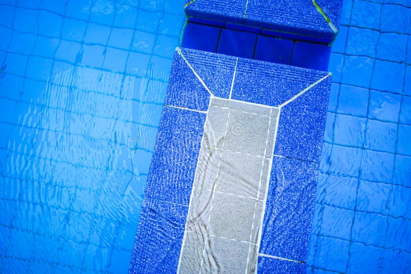 Ceramic Tile Edge Partition within Swimming Pool Stock Photo - Image of ...