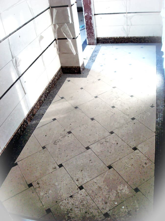 Ceramic tile finishing stock photo. Image of apartment - 109582594