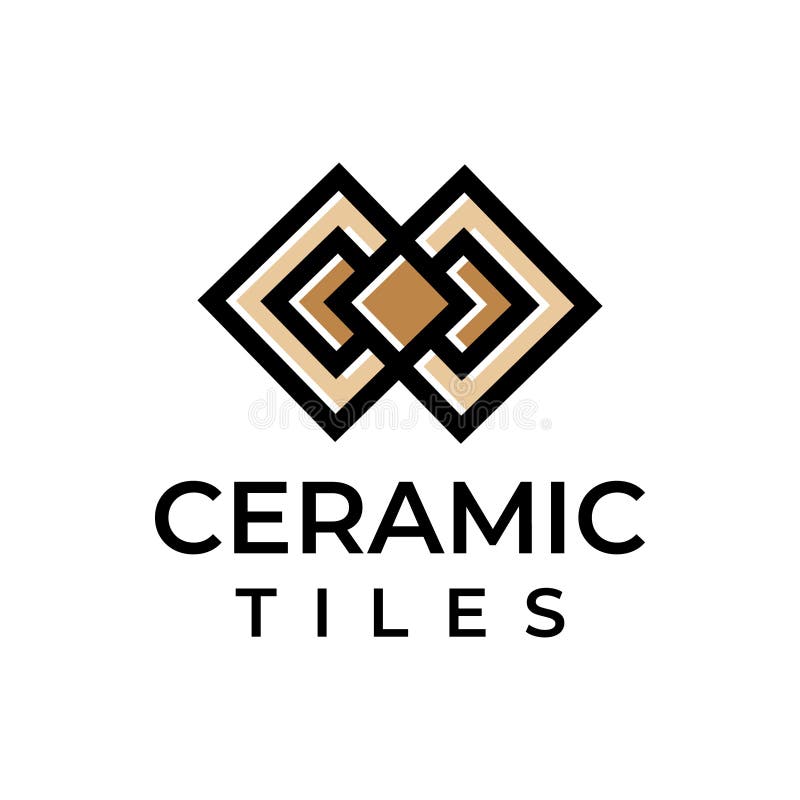 Ceramic tile logo design stock vector. Illustration of logotype - 242525201